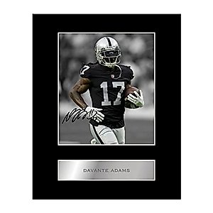 Davante Adams Pre Printed Signature Signed Mounted Photo Display #11 Printed Autograph Picture