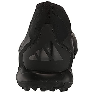 adidas Unisex Predator Accuracy.3 Turf Soccer Shoe, Black/Black/White, 9 US Men