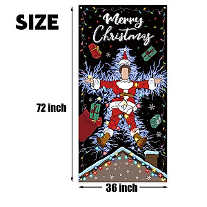 Christmas Vacation Door Cover Funny Christmas Banner Griswold Family Cousin Eddie Christmas Decor New year Xmas Decor Christmas Vacation Decorations for Home Party