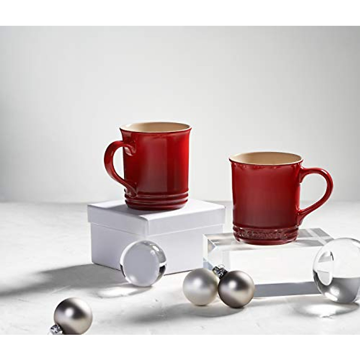 Le Creuset Stoneware Mug, 14 oz., Cerise