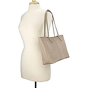 GiGi New York Women's Zip Taylor Embossed Python Tote