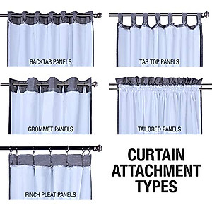 Thermalogic Ultimate Thermal Energy Saving Blackout Window Curtain Liner Fits with All Curtain Styles, 45" x 101" White for 108" Curtains