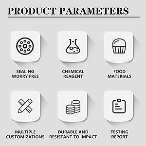 10Pcs 33.82oz/1000ml Plastic Bottles, Lab Cylindrical Chemical Reagent Bottle, Wide Mouth Laboratory Reagent Polyethylene Bottle Sample Sealing Liquid Storage Container for Food Store Translucent