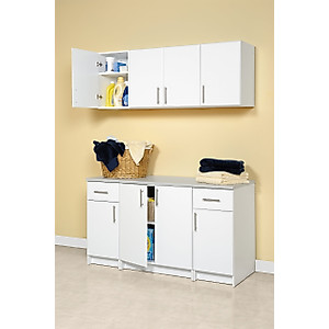 Prepac Elite 32" Storage Cabinet, White Storage Cabinet, Base Cabinet, Bathroom Cabinet with 1 Adjustable Shelf 24" D x 32" W x 36" H, WEB-3236