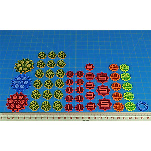LITKO Token Upgrade Set Compatible with KeyForge Card Game, Multi-Color (50)