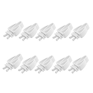 Gigicloud 10pcs Birds Food Holders, Multi-Function Parrot Vegetable Clips Bird Cage Feeder Clip Reusable Birds Fruit Fork Food Racks Plastic Bird Feeder Clamps for Pet Parrot Canaries Rabbits