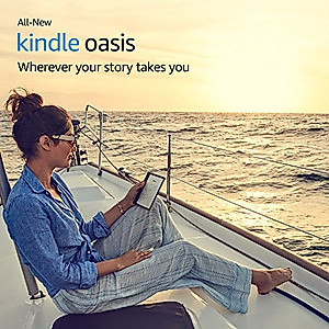 Kindle Oasis E-reader (Previous Generation - 9th) – Champagne Gold, 7" High-Resolution Display (300 ppi), Waterproof, Built-In Audible, 32 GB, Wi-Fi - with Special Offers (Closeout)