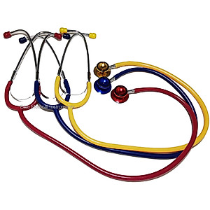 EMI Child/Pediatric Dual Head Stethoscope - Yellow