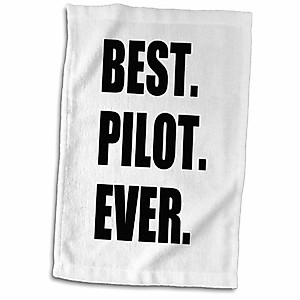 3D Rose Best Ever Fun Appreciation Gift for Talented Airplane Pilots TWL_185012_1 Towel, 15" x 22", Multicolor