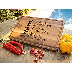 Personalized Cutting Board | Customized Cutting Board | Custom Cutting Board Wood Engraved | Custom Meat Board | Mother's Day Gift | Gifts for Mother | Personalized Gifts (Without Handle)
