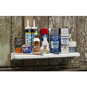 LTL Home Products HSFS22H Homestyle Multi Purpose Folding Wall Mounted Shelf, White, 9 x 22