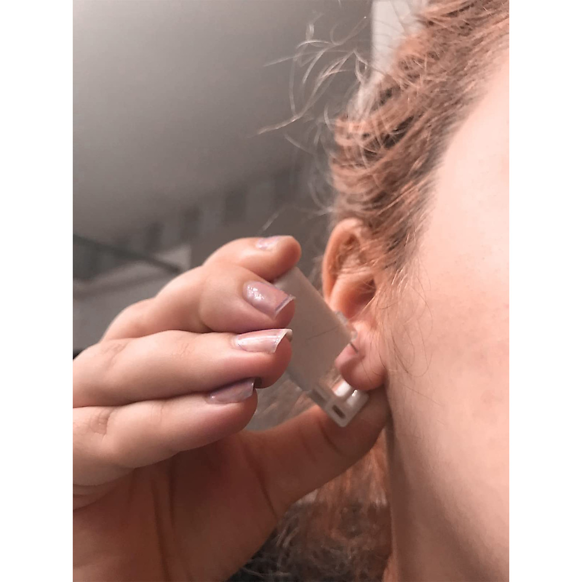 TC-SMAR 4 Pack Disposable Ear Piercing Gun Kit With Built-in transparent Cubic Zirconia Ear Studs