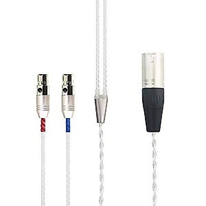 NewFantasia 4-pin XLR Balanced Male HiFi Cable Compatible with Audeze LCD-2, LCD-4, LCD-3, LCD-X, LCD-XC Headphones Replacement Audio Upgrade Cable 1.5m/4.9ft