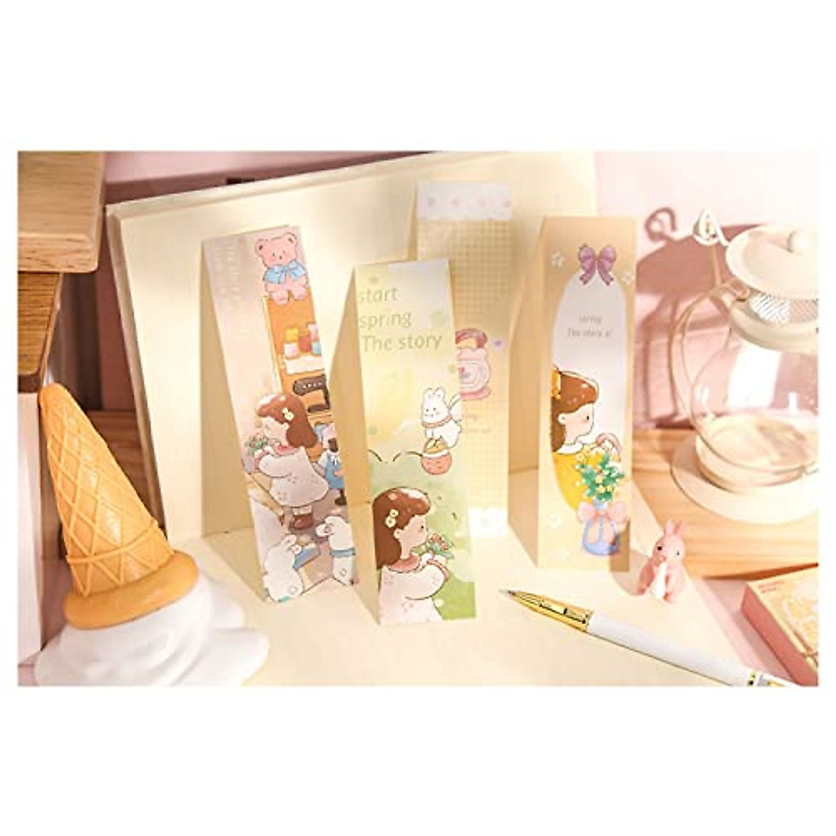 Cute Rabbit Funny Animal Bookmarks, 30 Pcs (Dress Maker)