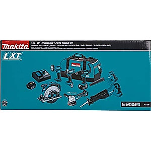 Makita XT706 3.0Ah 18V LXT Lithium-Ion Cordless Combo Kit (7 Piece)