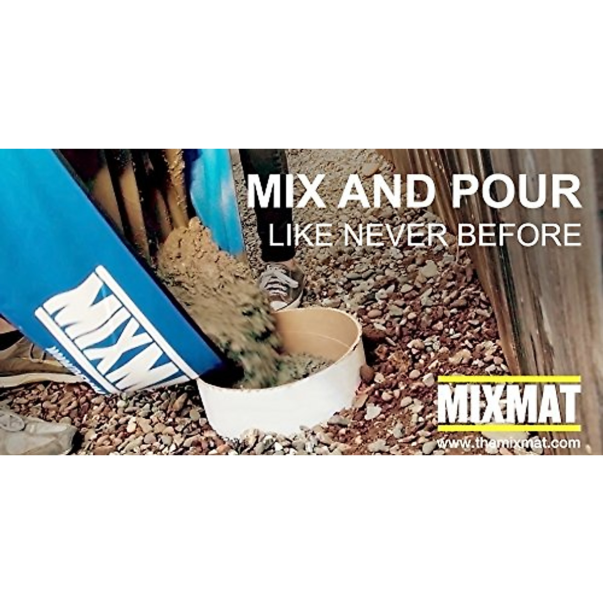 MixMat Best and Quickest Mixing Tool for Concrete, Cement, Mortar, Soils, and More