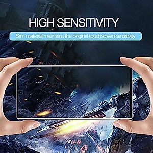 [2 Pack] LYWHL for Samsung Note 10 Privacy Screen Protector, Anti-Spy Flexible Film Full Adhesive Screen Protector for Galaxy Note 10 6.3" [Not for Note 10 Plus] [Support Fingerprint ID] - Black