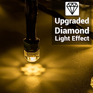 Marchpower Easter Twinkle Lights 328ft 1000 LED with 8 Modes and Memory, Diamond Shape Cristmas String Lights Plug in - Indoor Outdoor Waterproof Romance Wedding Home Garden Party Decor, Warm White