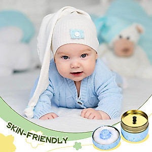 Zopeal Powder Case Puff Kit Powder Puff Case for Body Cosmetic Container Dusting Soft for Baby and Women Travel Home Face Body Box(8 Pcs)