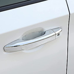 ND 8 PCS Car Door Handle Protector Anti-Collision Sticker Universal Car Door Handle Sticker Car Anti Scratch Door Handle Sticker Paint Anti Scratch Provides Car Door Scratch Protection - Transparent