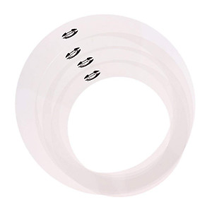 4 Pack Drum Muffler Dampening Rings Tone Control 10'' 12'' 14'' 16'' for Drum Set Accessories