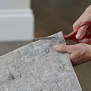 RUGPADUSA - Basics - 2'6" x 9' - 1/4" Thick - Felt + Rubber - Non-Slip Rug Pad - Cushioning Felt for Added Comfort - Safe for All Floors and Finishes