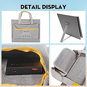 300W Portable Solar Panels with Multi Connector Solar Charger with Kickstands for Camping RV Fast Charge Power Station