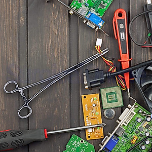 SURGICAL ONLINE Ultimate Hemostat Set, 6 Piece Ideal for Hobby Tools, Electronics, Fishing and Taxidermy (8", 6.25" and 5")