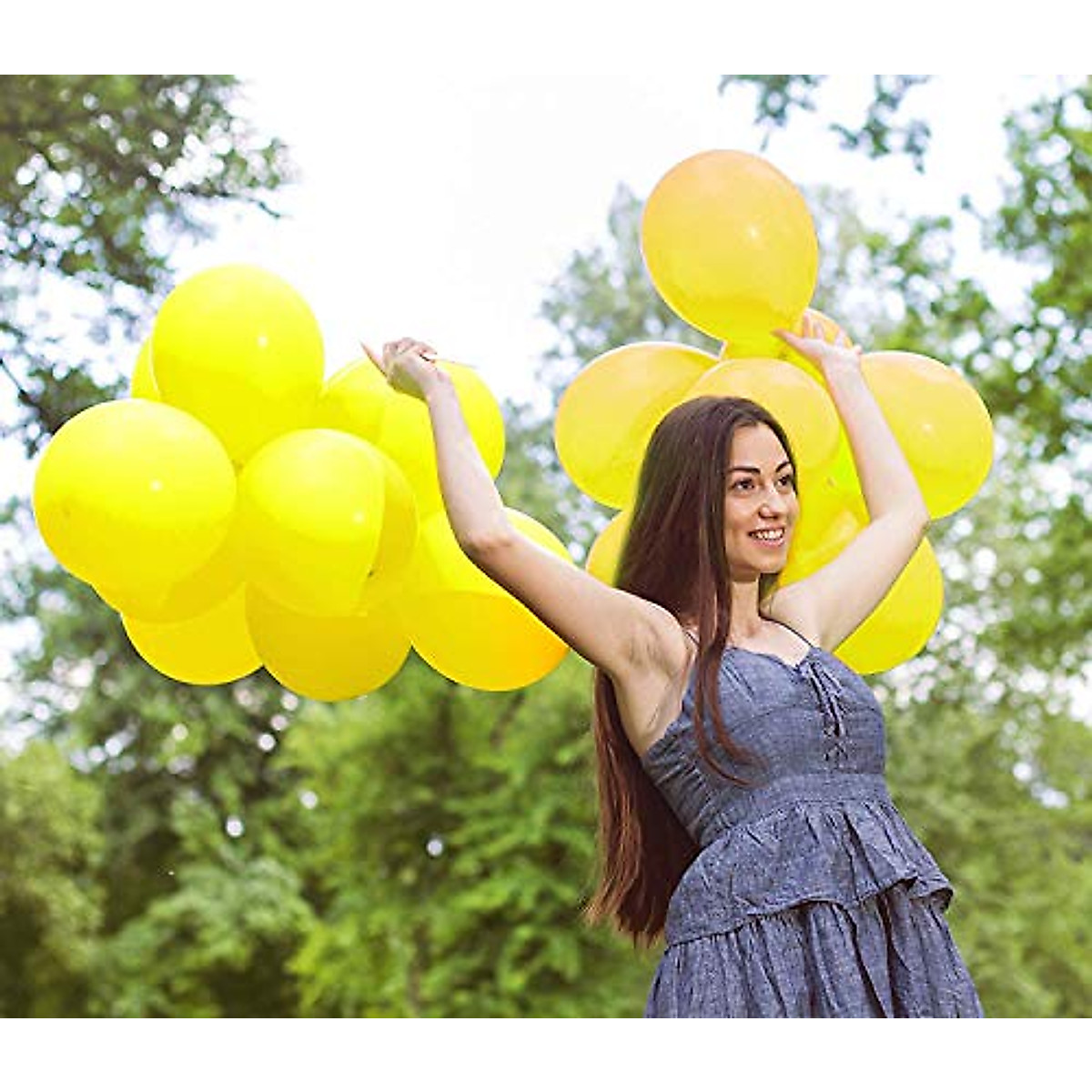 Latex Balloons, 100-Pack, 12-Inch, Yellow Balloons (100)