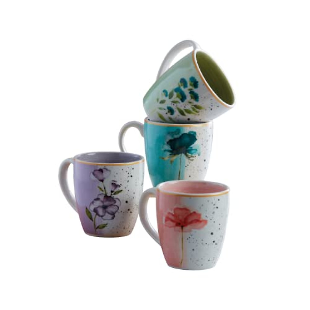 Colorful Corona Mugs Set of 4 for Coffee & Tea Lovers