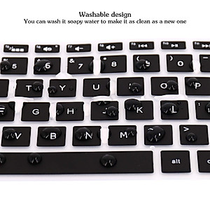 Keyboard Cover Compatible with 2019 2018 HP Pavilion 15 Series /2019 2018 HP Pavilion x360 15.6” Series/HP Envy x360 15.6” Series/HP Envy 17 Series/HP Laptop 15t 17t 17-ca0011nr 17-by0040nr -Black