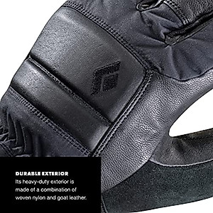 Black Diamond Spark Powder Gloves, Smoke, Large