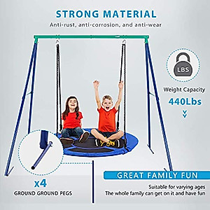 VIVOHOME 16 Feet Indoor and Outdoor Inflatable Blow up Movie Projector Screen with Metal Frame Full Steel Swing Stand