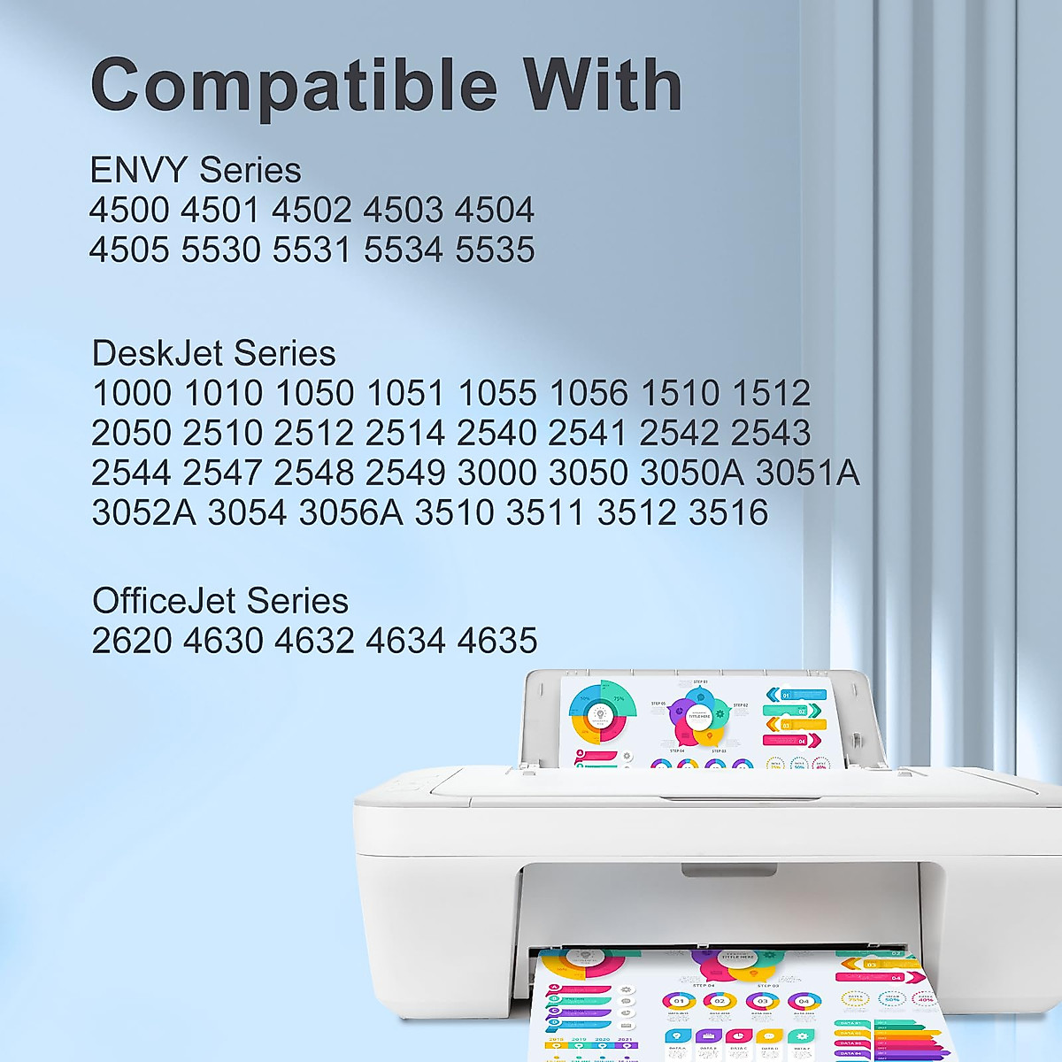 61 61XL Black Ink Cartridge Remanufactured Ink Cartridge Replacement for HP 61XL 61 XL for Envy 5530 4500 4502 5535 OfficeJet 4630 4635 4632 DeskJet 2540 1010 3050a 2542 2549 3510 2541 2548 (2 Black)