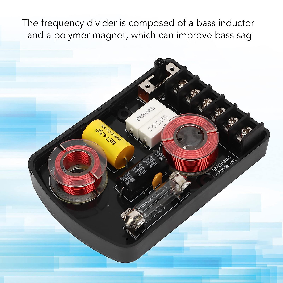 Speaker Frequency Divider, Universal Car Audio Crossover Easy Operation for Automobiles