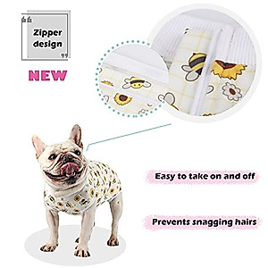 Pawcomon Dog Onesie After Surgery Recovery Suits Puppy Surgical Pajamas Cat Clothes for Male Female Small Medium Dogs Bodysuit