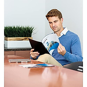 Fellowes 52501, Plastic Combs - Round Back, 1/2", 100 pack, Navy