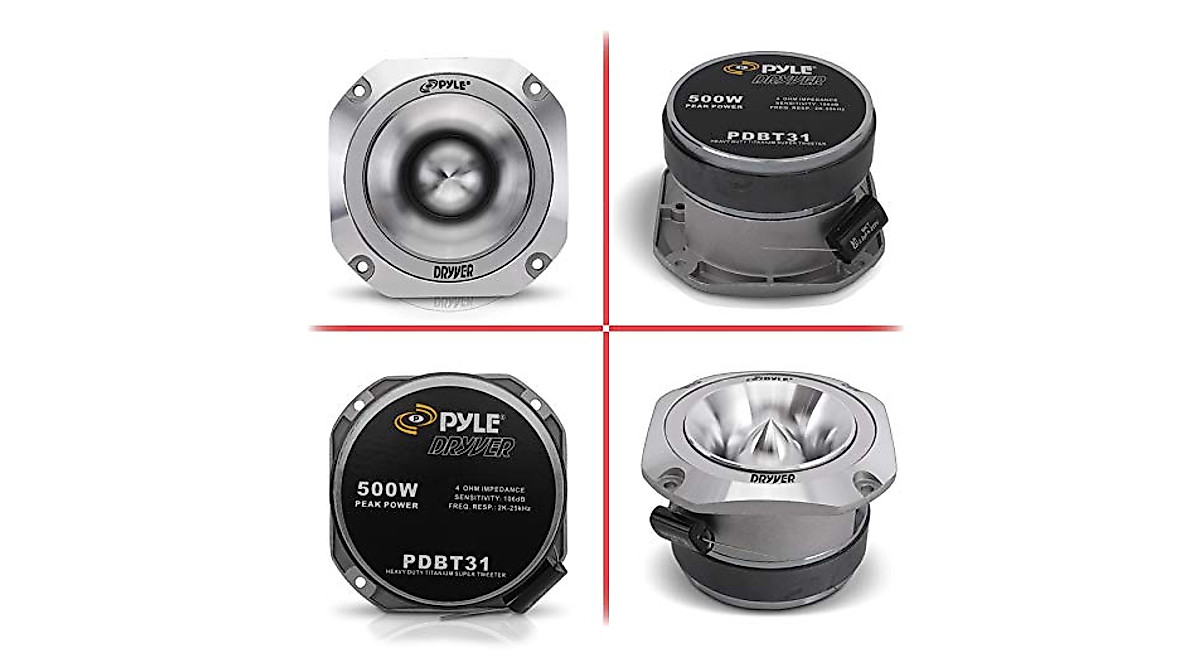 Pyle PDBT31 1.5” Car Tweeter Speaker | High Power, Crisp Sound