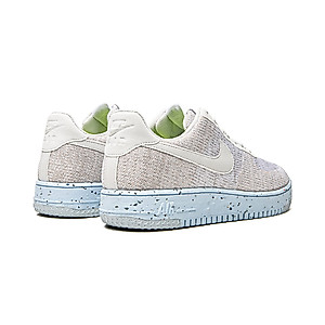 Nike Men's Air Force 1 Crater Flyknit Basketball Shoes, White/Photon Dust, 8.5