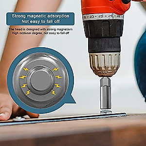 (2 Pack 2 Size 12mm,19mm) hex shank nut driver power wing nut drill bit socket tool drive kit, slotted wing nut drill sleeve wrench wrench kit, panel nut screw eye C-shaped hook bolt