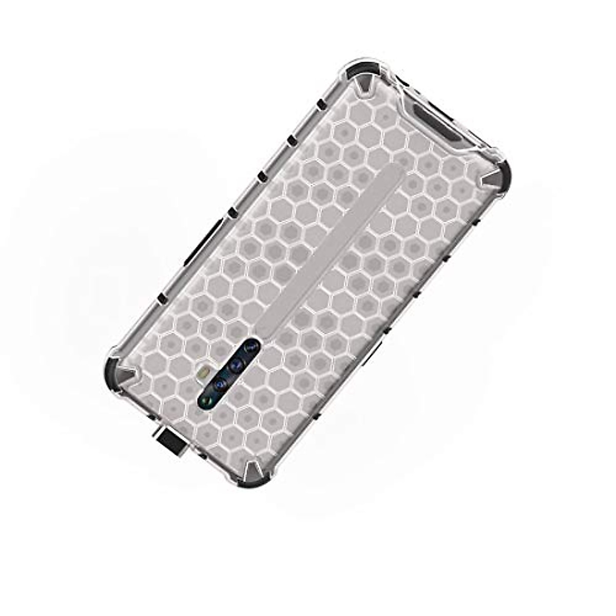 Oppo case for Oppo Reno2 Z Shockproof Honeycomb PC + TPU Case(Blue) (Color : Green)