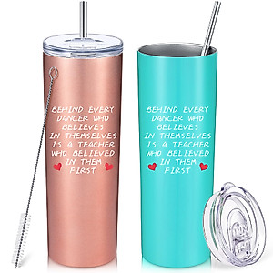 Geiserailie Gay Pride Gifts 20 oz Rainbow Pride Tumbler with Straw and Lid Colorful Rainbow Makeup Bag and Stripes Socks Lesbian Bisexual Transgender Gifts for Party Supplies (Rose Gold, Mint Green)