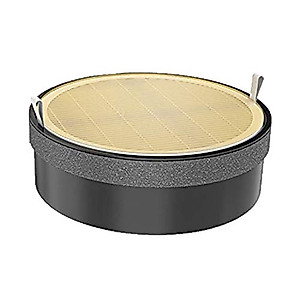 WBM Smart HEPA Filter Air Purifier for Allergies and Pets, Dust, Mold, and Pollen, Smoke and Odor Eliminator, Cleaner for Bedroom, Black