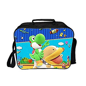 Qushy Yoshi's Crafted World Unisex Lunch Box Picnic Bag (I)