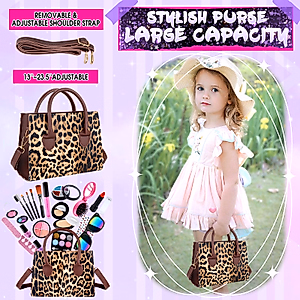 GIFTINBOX Kids Makeup Kit for Girl Toys, Washable Girls Makeup Kit for Kids with Bag, Makeup Sets for Girls Toddler Princess Toys Birthday for Girls Age 3 4 5 6 7 8 9 10 11 12 Year Old