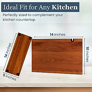 Acacia Wood Magnetic Knife Block 14 x 10" - Double Sided Magnet Knife holder - Magnetic Knife Board W/Knife Sharpener - Knife Holder for Kitchen Counter - Detachable Knife Display Stand