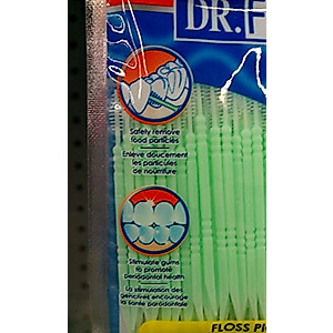 3 pk x (100 ct each) 300 Total Soft Bristle Dental Floss Picks, Interdental Brush, Toothpicks, Flexible Deep Clean