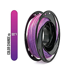 Gizmo Dorks PLA Filament 1.75mm 200g for 3D Printers, Heat Color Change Purple to Pink