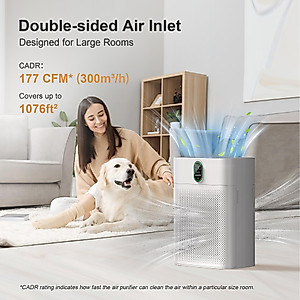 MORENTO Smart Air Purifier HY4866-WF Bundle with Genuine Original Version Air Purifier Replacement Filter 2 Pack