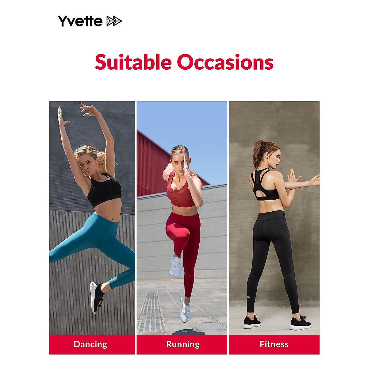 Yvette High Impact Women Sports Bra Front Closure Double Deck Mesh Running Bra for Plus Size, 08AGrey, L(DF)